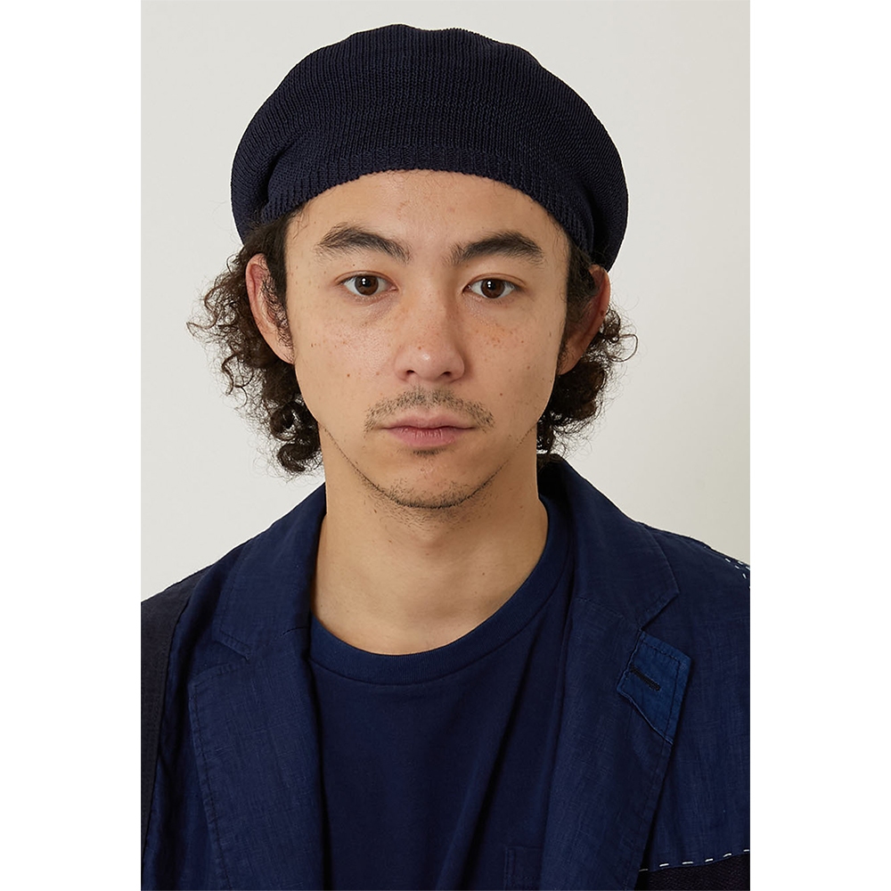 Blue Blue Japan - Gimamen Knit Beret (Dark Navy) | 蝦皮購物