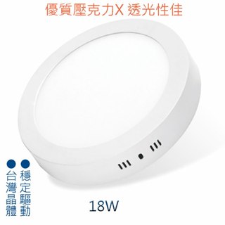 【Vico】LED 吸頂燈側發光18W 高度3公分 附送驅動器 | 蝦皮購物