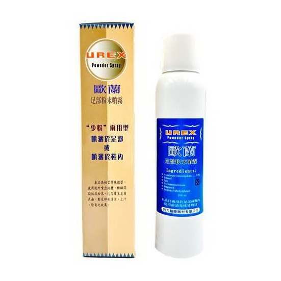 UREX 歐蘭 足部粉末噴霧 200ML 少粉兩用型 止汗 除臭 足部粉末噴劑 powerder spray | 蝦皮購物