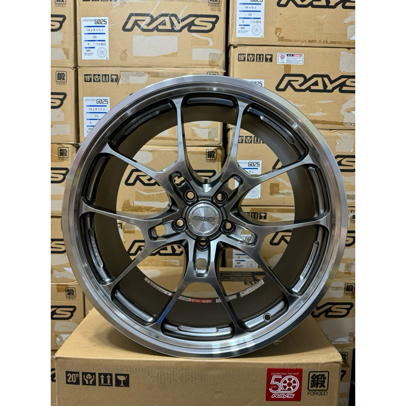 現貨日本 Rays鍛造鋁圈 G025LC 5孔114.3 20吋 8.5J ET38 HI | 蝦皮購物