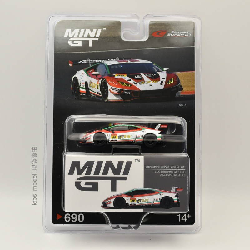 【台南現貨】全新 1/64 MINI GT 690 Lamborghini Huracán GT3 EVO2 #88 | 蝦皮購物
