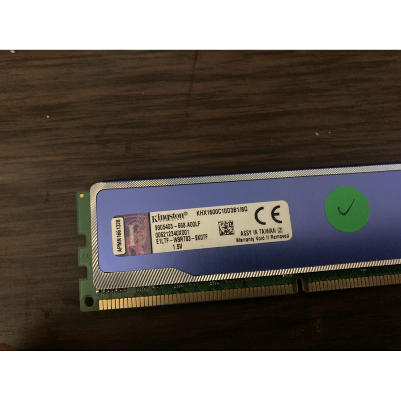 金士頓 HYPER KHX1600C10D3B1/8G DDR3 8G | 蝦皮購物