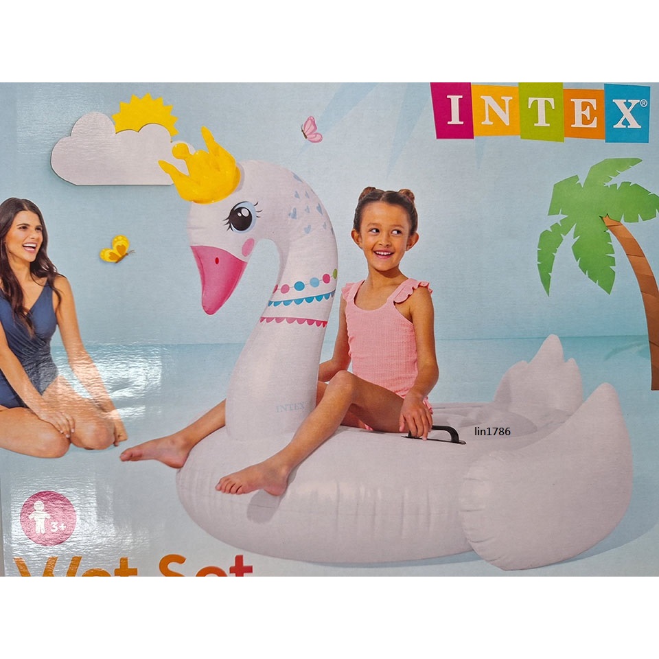 原廠INTEX 57562白天鵝坐騎 夏天 游泳 玩水 戲水 浮排 游泳圈 坐圈 溫泉可用(免費檢修 瑕疵換新品) | 蝦皮購物
