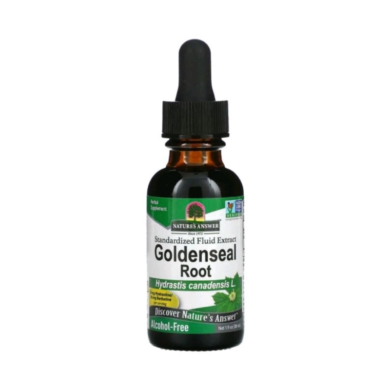 Nature's Answer 金印草根 滴液 白毛茛 無酒精 goldenseal root drops | 蝦皮購物