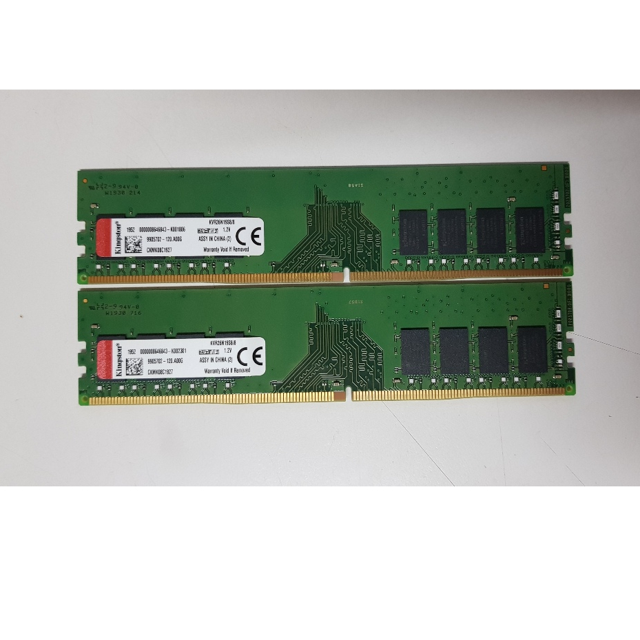 金士頓 Kingston DDR4 2666 8G 桌上型記憶體 單面顆粒/終身保固 | 蝦皮購物