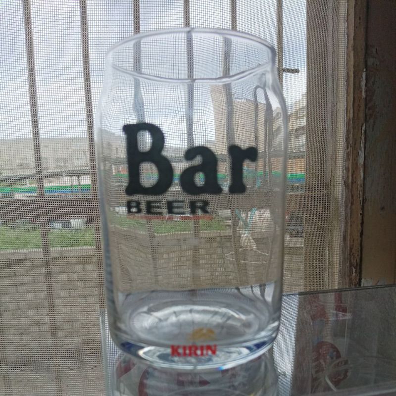 Kirin 麒麟 Bar BEER 罐型杯 360ml 啤酒杯 厚底 收藏 | 蝦皮購物