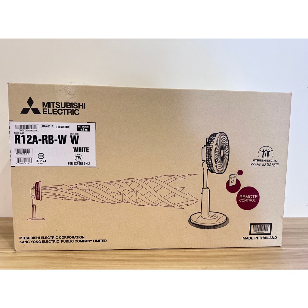 MITSUBISHI 三菱 12吋 AC電扇 R12A-RW 白色 附遙控器 | 蝦皮購物