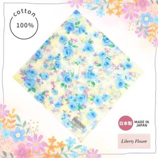 【e2life】日本製 Liberty flower 100 % 純棉女手帕 # 3 玫瑰 | 蝦皮購物