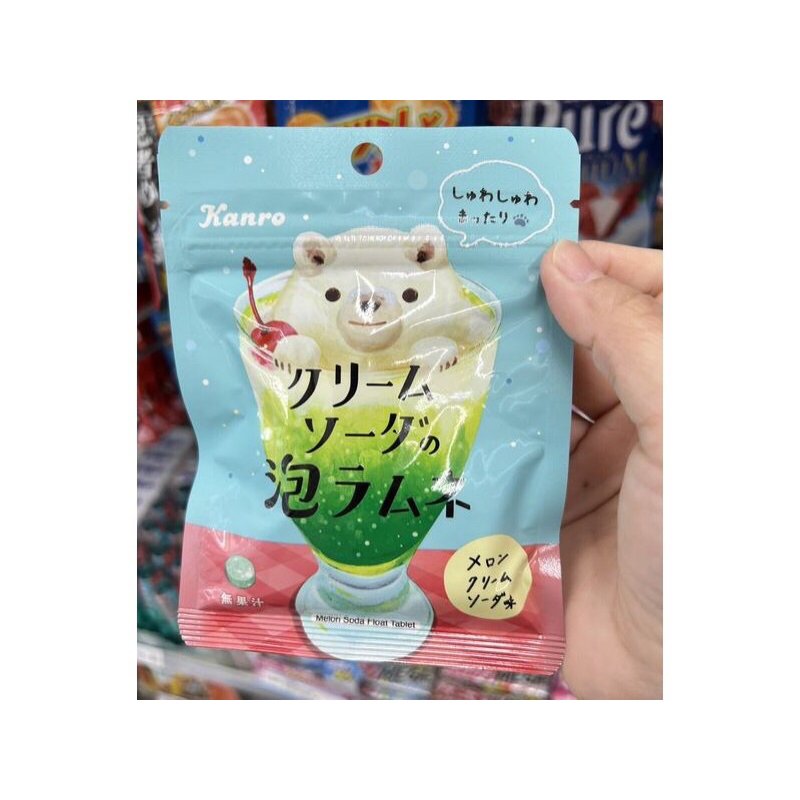 [限量預購*] 日本Kanro期間限定 哈密瓜奶油蘇打彈珠汽水糖21g | 蝦皮購物