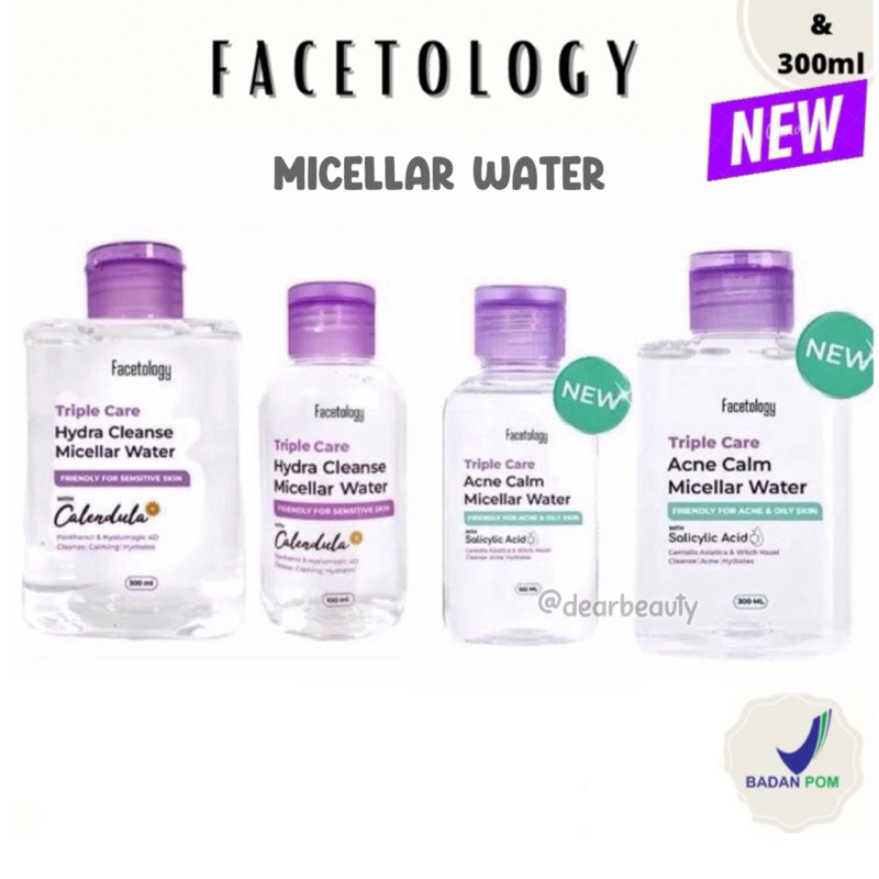 Facetology Triple Care Acne Calm Micellar Water 300ML | 蝦皮購物