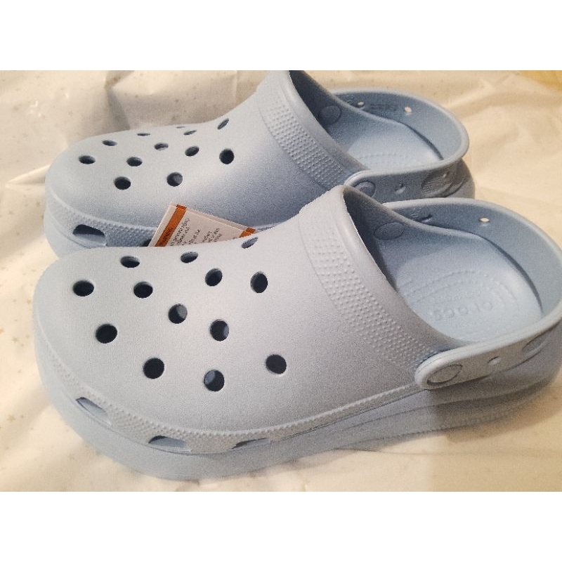 Crocs卡駱馳 正版 泡芙厚底207521-4NS藍石色 洞洞鞋M8W10(26號 ) 全新現貨 | 蝦皮購物