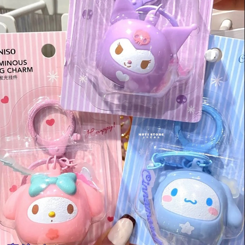 （台灣現貨 24H內發貨）Moyi Store ┃ 正版三麗鷗酷洛米達摩祈福發光鑰匙扣吊飾鑰匙圈掛件公仔大耳狗美樂蒂 | 蝦皮購物