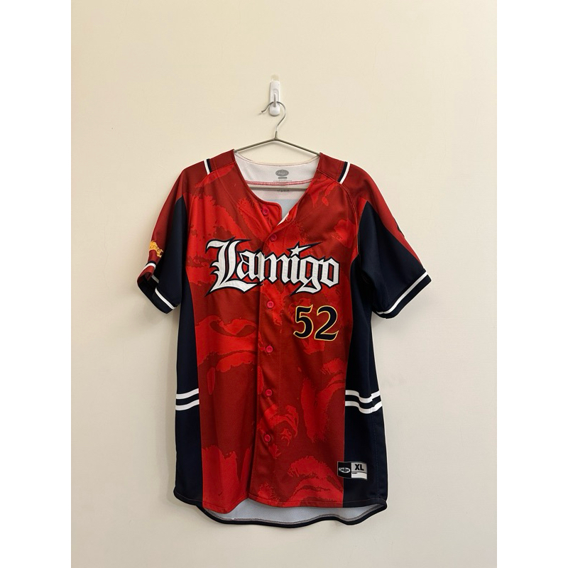 《90%新》絕版 Lamigo 陳金鋒 假日紅 主場球衣 XL號 鋒炮 退休 樂天 桃猿 鋒哥 | 蝦皮購物