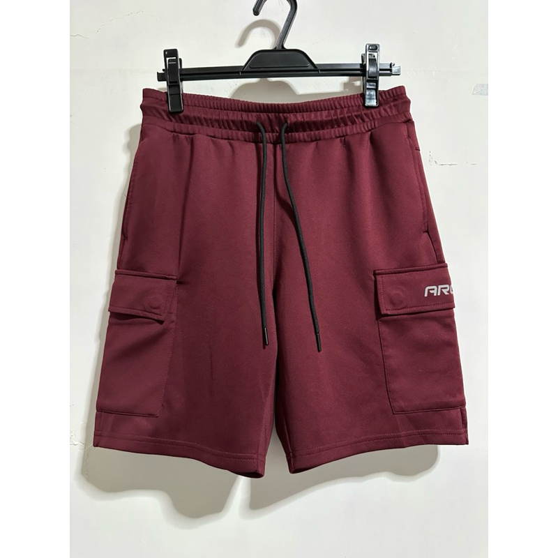 AROO AROAK磁釦機能口袋訓練短褲 酒紅色 L號 絕版品 | 蝦皮購物