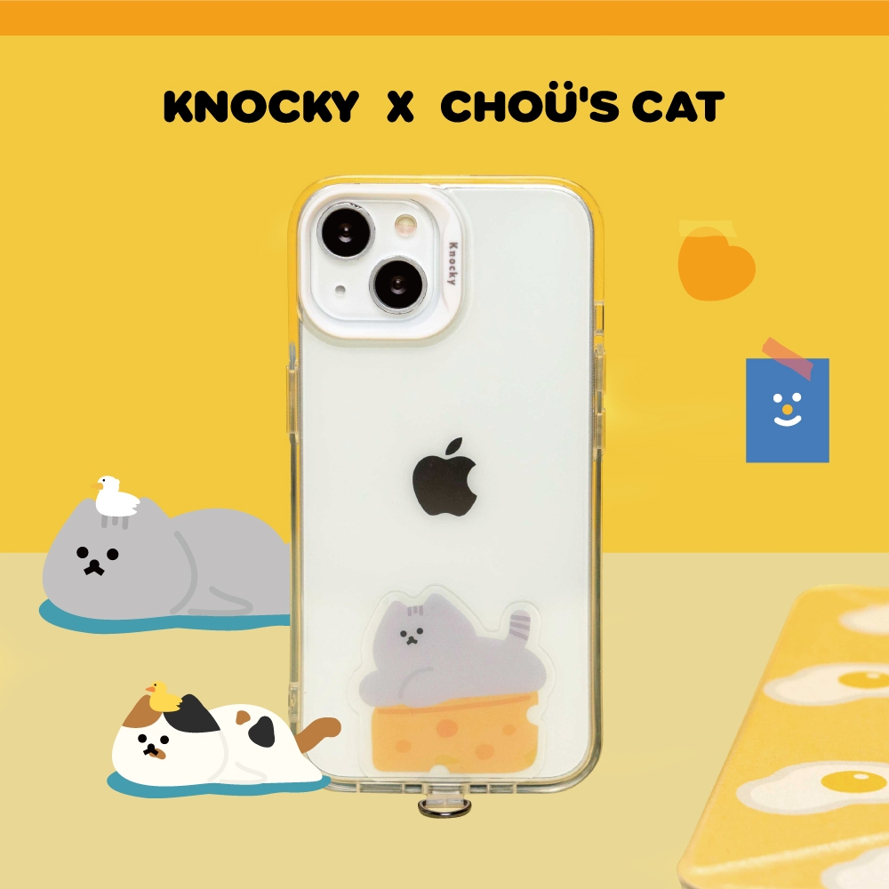 #喵喵 Say Cheese .ᐟ.ᐟ 【Knocky x 周氏喵喵】手機掛繩夾片 | 蝦皮購物