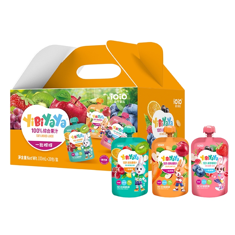 iOiO YiBiYaYa一比呀呀100%綜合果汁禮盒100ml(20入/盒) | 蝦皮購物