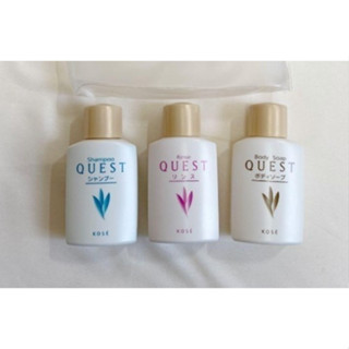 【高絲KOSE】Kose Quest盥洗組(洗髮乳35ml+護髮乳35ml+沐浴乳35ml) 出國盥洗組 外出 | 蝦皮購物