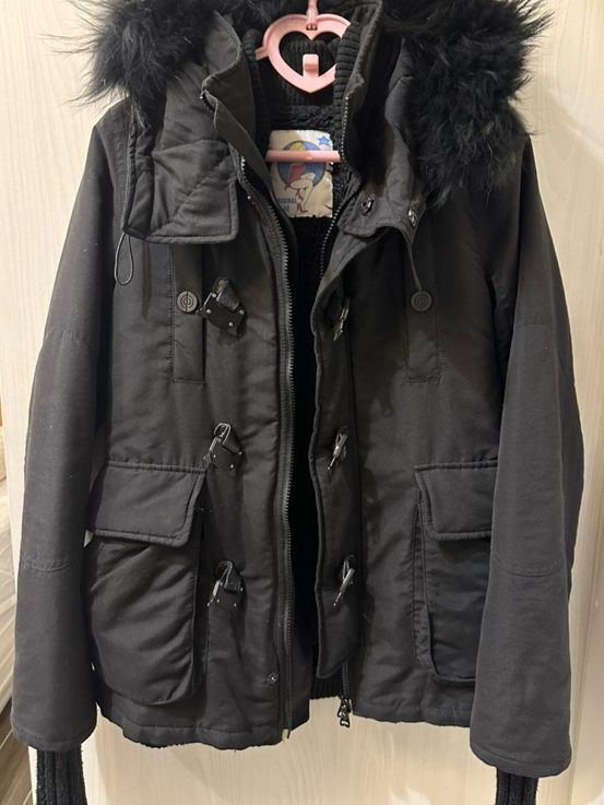 SLY N3B連帽鋪棉內刷毛2件式外套 背心/帽子上的毛圈皆可拆 | 蝦皮購物