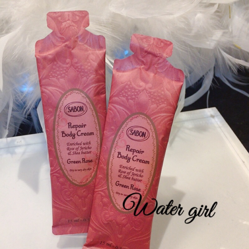 SABON 以色列綠玫瑰身體保濕潤膚霜15ml 試用包 | 蝦皮購物
