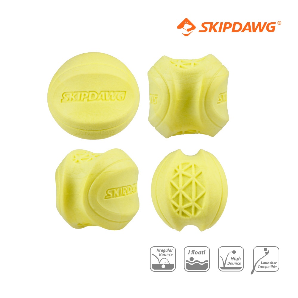 【Skipdawg】敏捷彈跳球(2顆入)｜耐咬磨牙啃咬球 寵物球 狗玩具 | 蝦皮購物