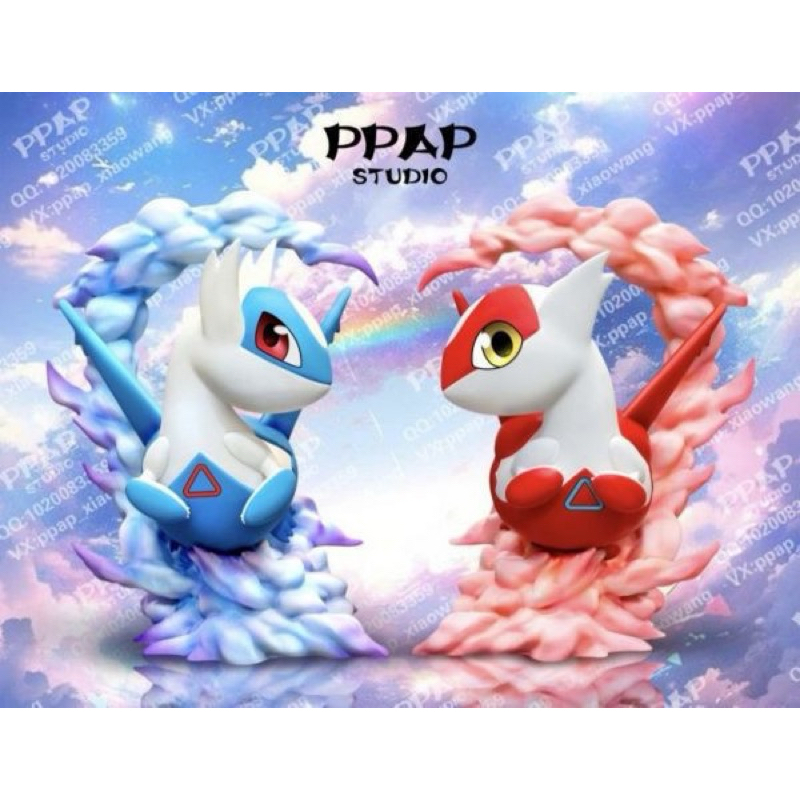 PPAP 小肥系列 精靈寶可夢 神奇寶貝 水都雙子拉帝亞斯&拉帝歐斯 透色 雕像 GK 公仔模型 | 蝦皮購物