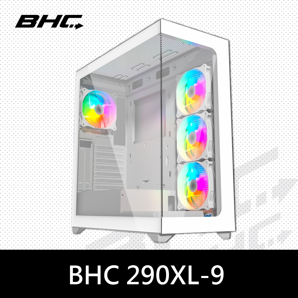 全新 BHC 290XL-9W 白色海景房機殼 含控制器 燈源開關 12CM ARGB風扇4顆 | 蝦皮購物