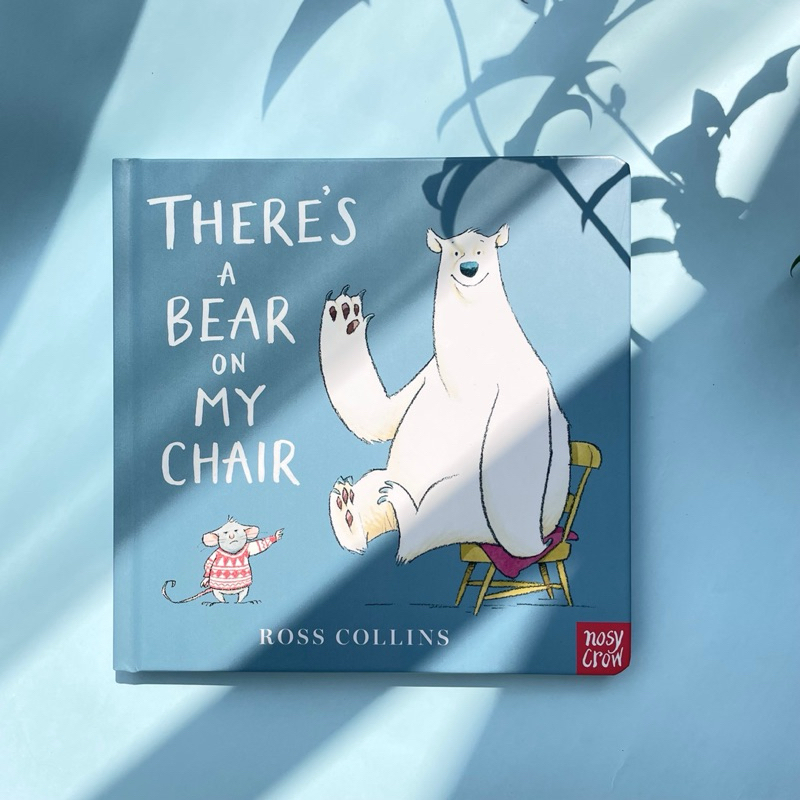 精裝紙板書《THERE’S A BEAR on MY CHAIR》 友愛與分享 繪本 | 蝦皮購物