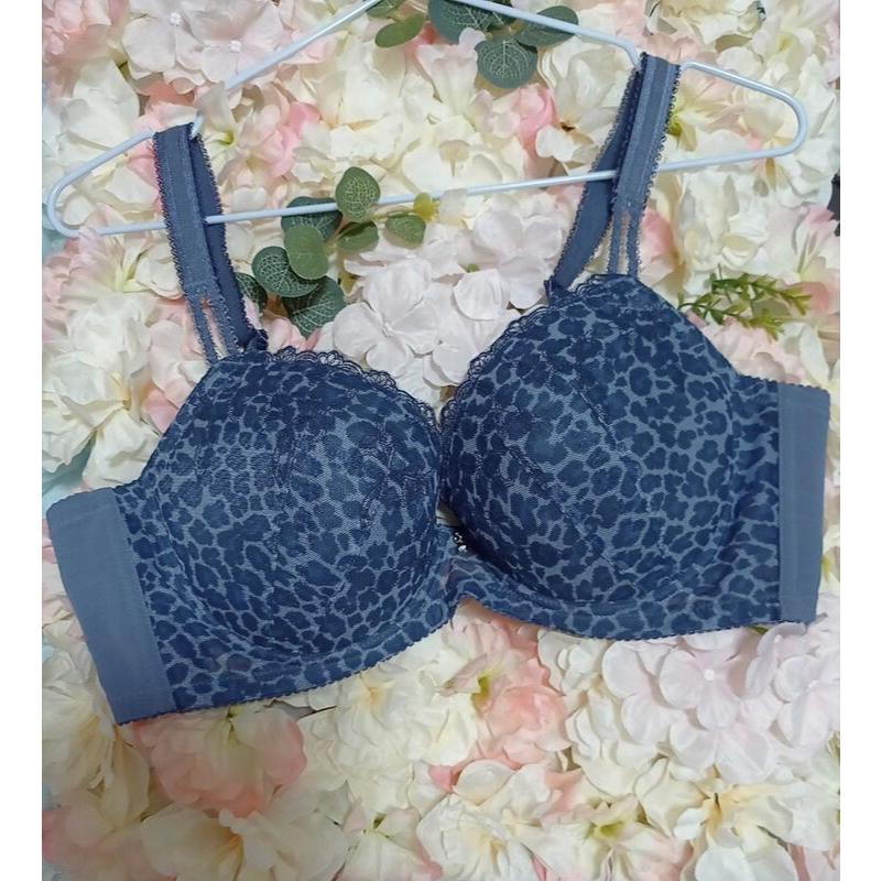 【換季精美商品】Hua轉售華歌爾AB4504野豹紋75C/75D/80C/80D/80E/85D單內衣(N8藍) | 蝦皮購物