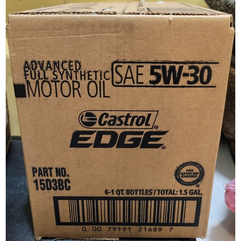 Castrol 嘉實多極致5W-30 全合成機油（全新未拆封） 好市多購入 946毫升 X 6入，最後一箱 | 蝦皮購物