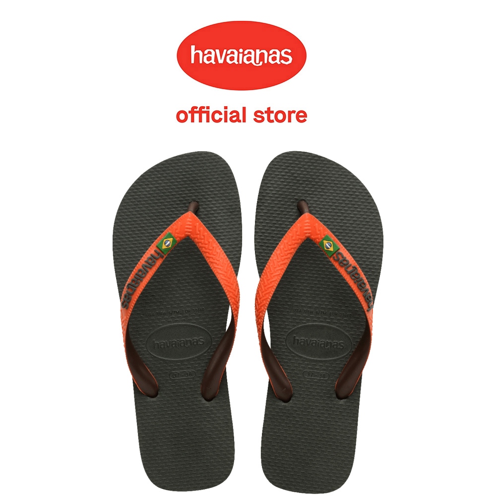 Havaianas哈瓦仕 拖鞋 男女鞋 夾腳拖 巴西國旗 雙色鞋帶 綠 Brasil Mix 4123206-7074U | 蝦皮購物