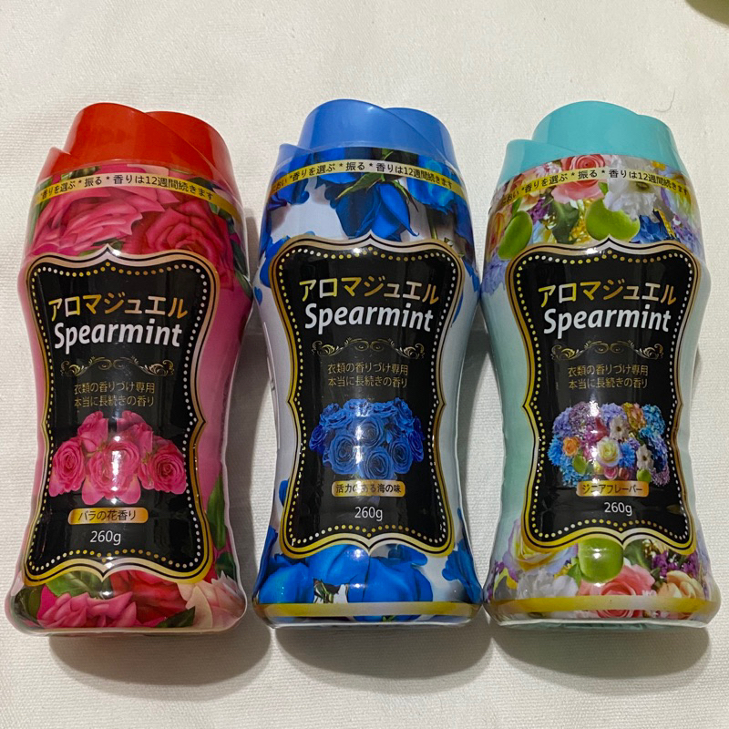 ｜spearmint 香香豆｜260g 日本 天然衣物芳香豆 香香豆 洗衣凝珠顆粒 玫瑰 海洋 花果 3瓶200 | 蝦皮購物