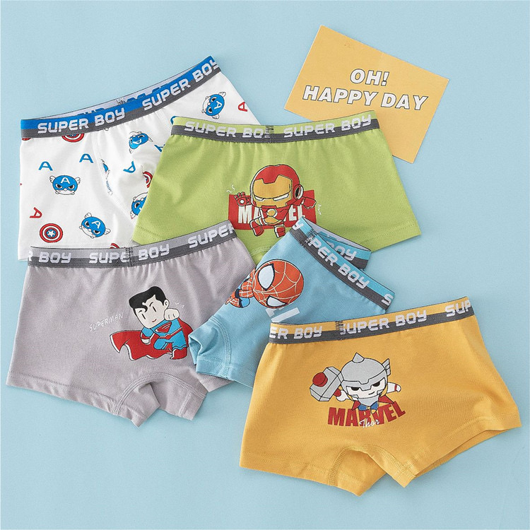【Co Co S】2023新款(台灣出貨)現貨多款卡通英雄系列男童內褲(5入/組) | 蝦皮購物