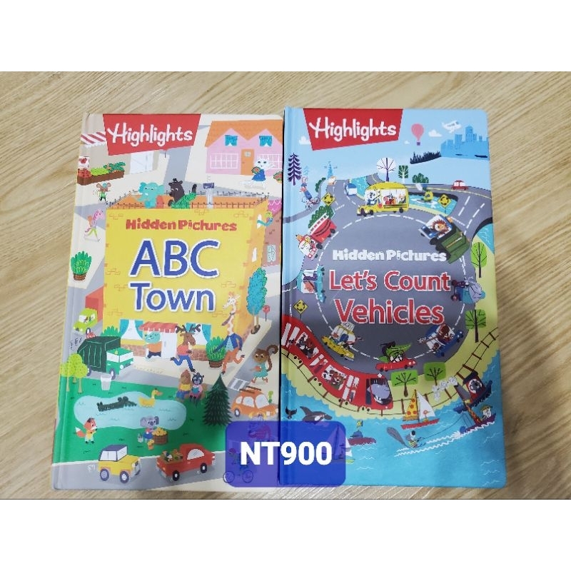 Highlights 英文找找點讀書ABC Town & Let's Count Vehicles不拆售 | 蝦皮購物