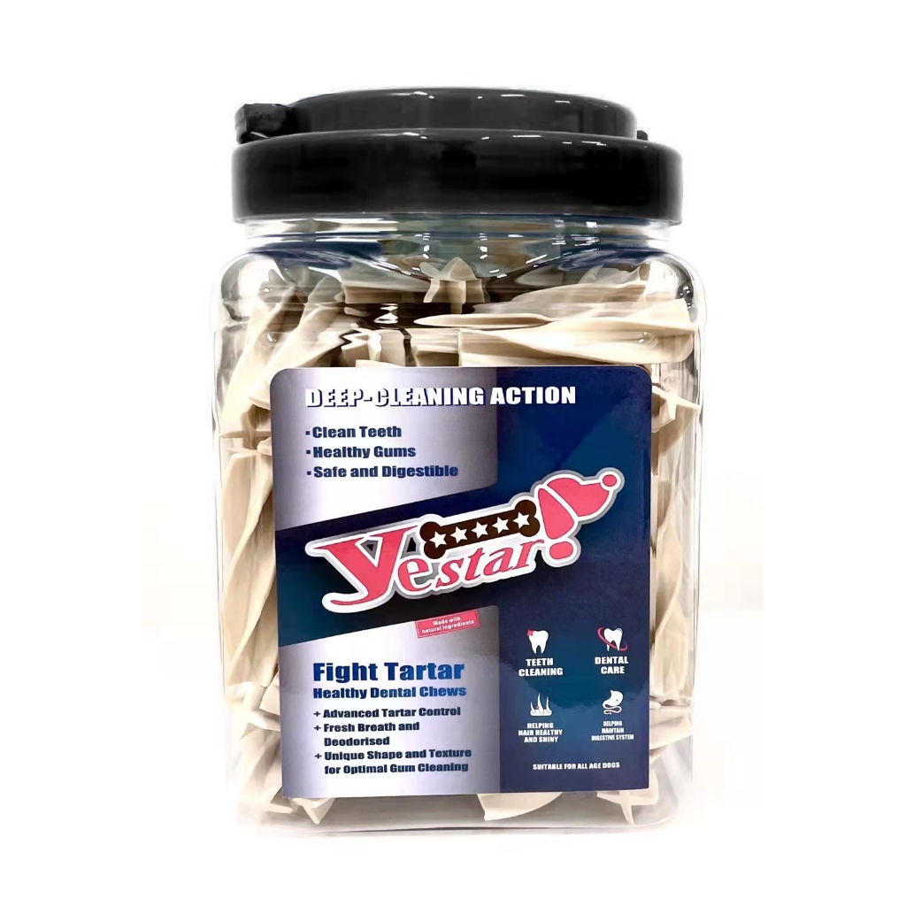 [幸福] Yestar星型潔牙棒桶裝M｜550g | 蝦皮購物