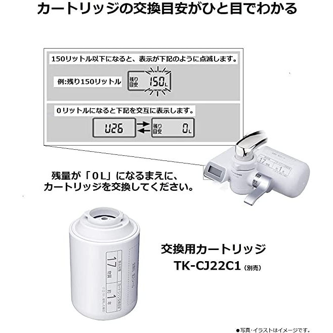 【日本直送】Panasonic 國際牌 水龍頭淨水器 淨水機 淨水龍頭 TK-CJ22 淨水濾芯 TK-CJ22C1 | 蝦皮購物