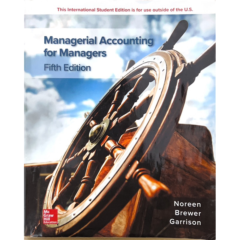 Managerial Accounting for Managers (Fifth Edition五版) | 蝦皮購物