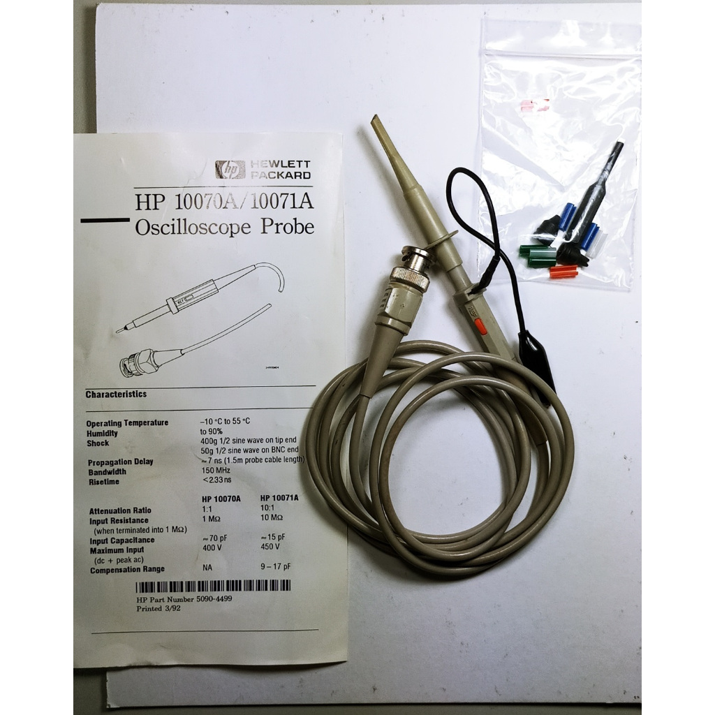 二手良品 hp / agilent HP10071A 示波器探測棒 Probe 10倍 x10 示波器探頭 無源探針 | 蝦皮購物