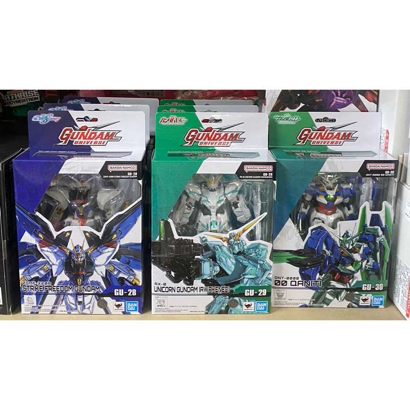 【Corey現貨】機動戰士鋼彈 UNIVERSE 攻擊自由GU-28 獨角獸 覺醒模式GU-29量子型00鋼彈GU-30 | 蝦皮購物