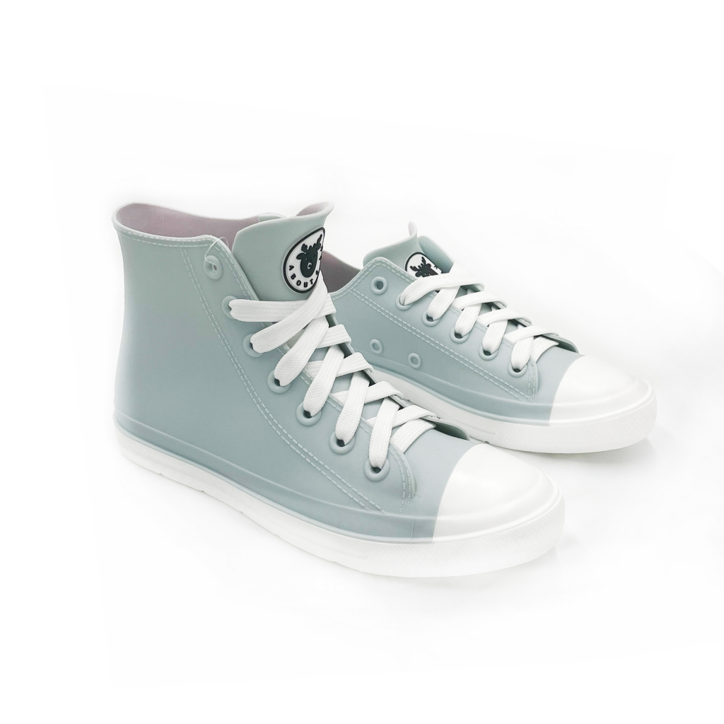 RongFei 出口日本精品仿帆布鞋質感女生雨鞋 雨靴 發票/台灣出貨 防水雨鞋 防水雨靴 防滑雨鞋 防滑雨靴 防水鞋 | 蝦皮購物