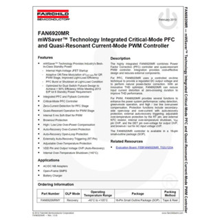 FAN6920MRMY FAIRCHILD PFC IC 臨界傳導 (CRM) 16-SOIC台灣現貨 | 蝦皮購物