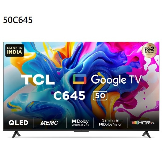 聊聊最便宜 全台配裝 全新未拆箱 50C645【TCL】50吋 QLED 量子智能連網 液晶顯示器 | 蝦皮購物