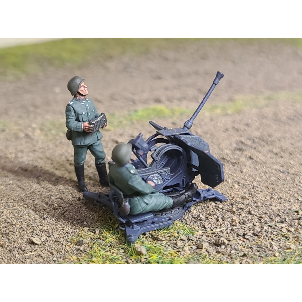 現貨 1/72 二戰 德軍 國防軍 40mm flak gun 對空重機槍組 完成品 | 蝦皮購物