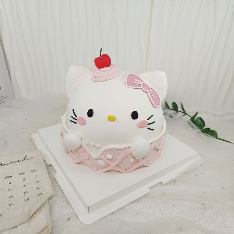 【yami_cake】台北客製化蛋糕 網美蛋糕 台北 中正 萬華 生日 慶生 奶油霜蛋糕 凱蒂貓 kt貓 | 蝦皮購物