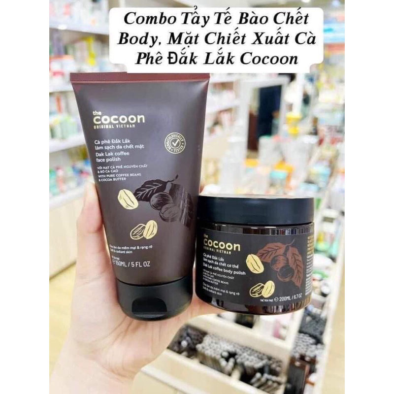 現貨Tẩy tbc cà phê Cocoon mặt và body | 蝦皮購物
