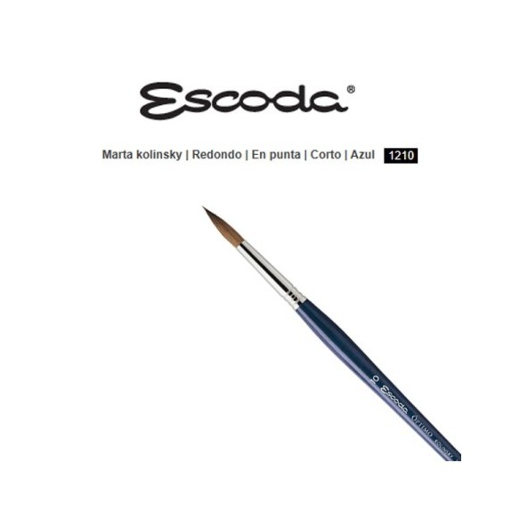西班牙筆皇Escoda optimo kolinsky brush水彩筆 1210系列中軸 1212系列短軸 | 蝦皮購物