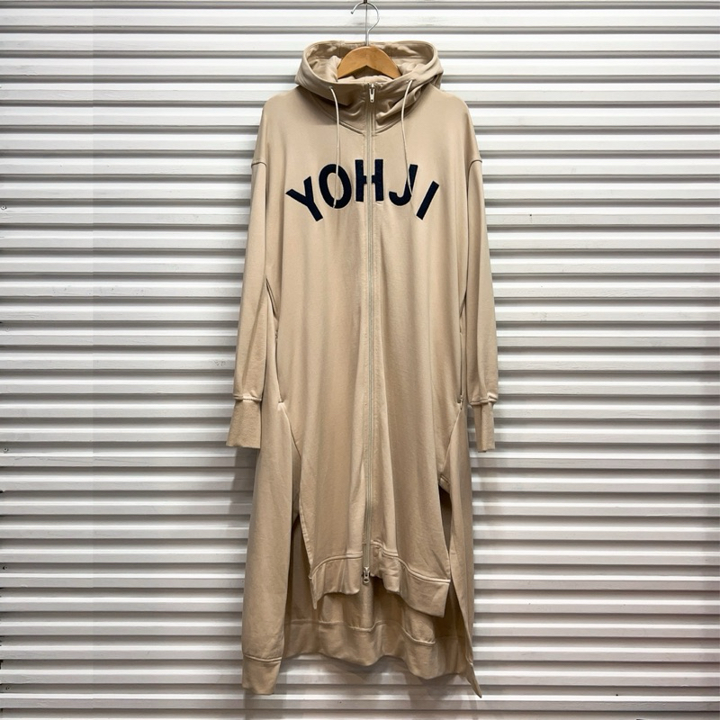 《OPMM》-[ Y-3 ] Yohji Letters Long Hoodie Beige | 蝦皮購物