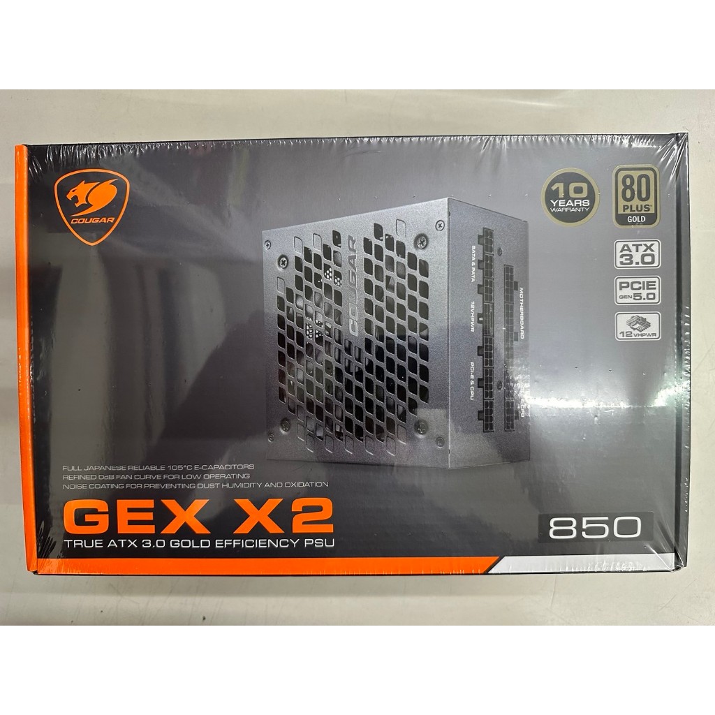 (可刷卡免運)美洲獅 COUGAR GEX X2 850W 雙8/金牌/全模組/ATX3.0/全日系 | 蝦皮購物