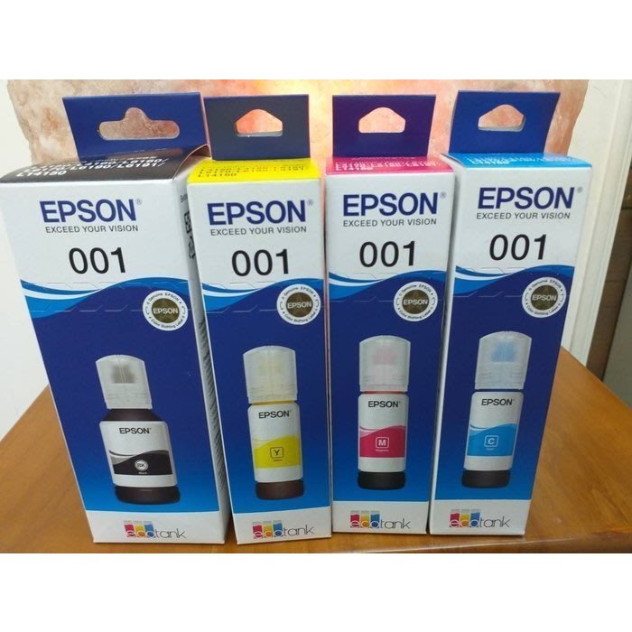 盒裝4色組EPSON 001/T03Y200藍+T03Y300紅+T03Y400黃+T03Y100黑原廠L4150 | 蝦皮購物