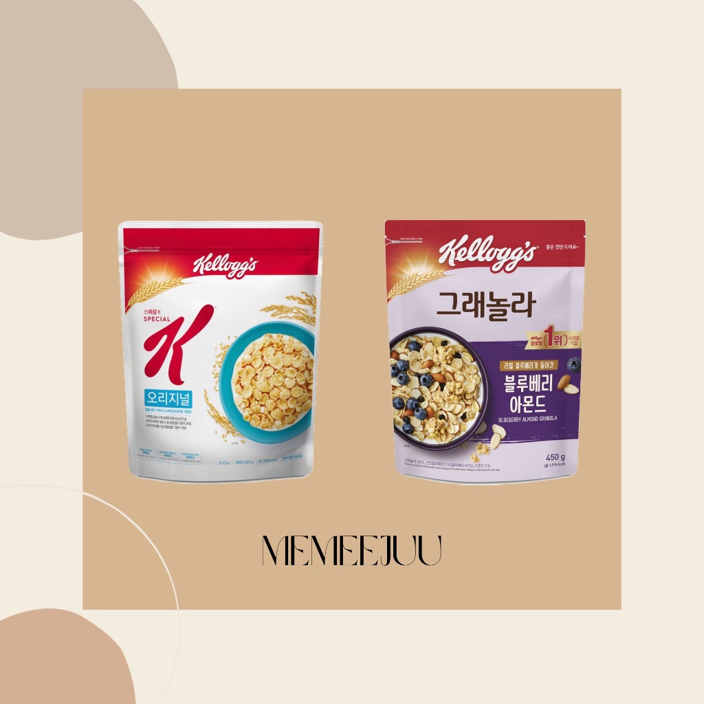 Kellogg's 家樂氏 香脆麥片 原味480g/藍莓杏仁450g 韓國直送🇰🇷 | 蝦皮購物