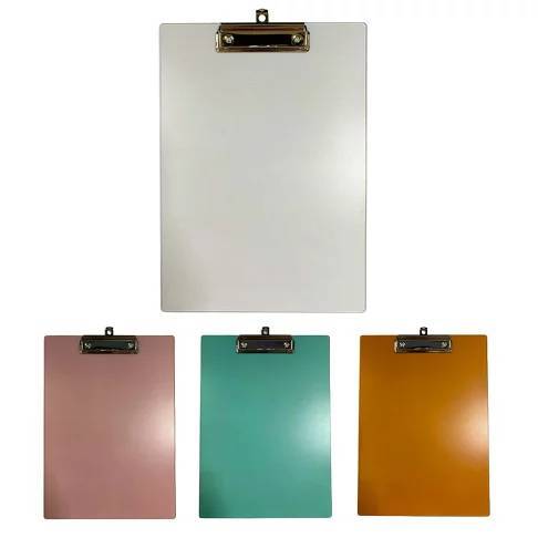 【奇奇文具】力大ABEL 66249 晶典A4磨砂壓克力板夾/A4板夾 四色任選 (透明/紅/綠/橘) | 蝦皮購物